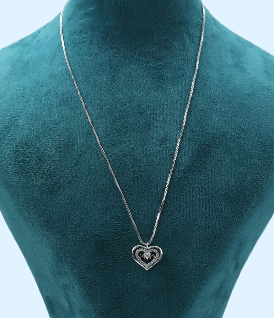 Silver Mom Necklace for Mother's Day - Dharmik Jewels