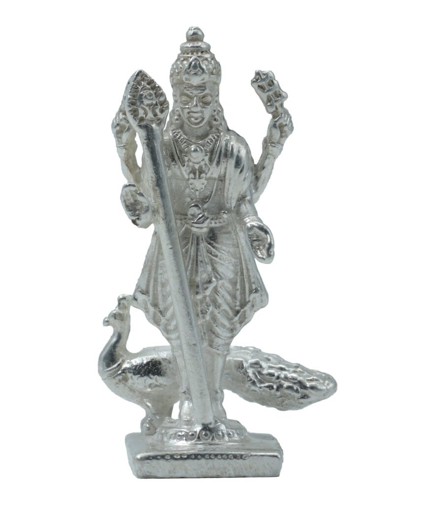 925 Pure Silver Lord Murugan Idol - Dharmik Jewels